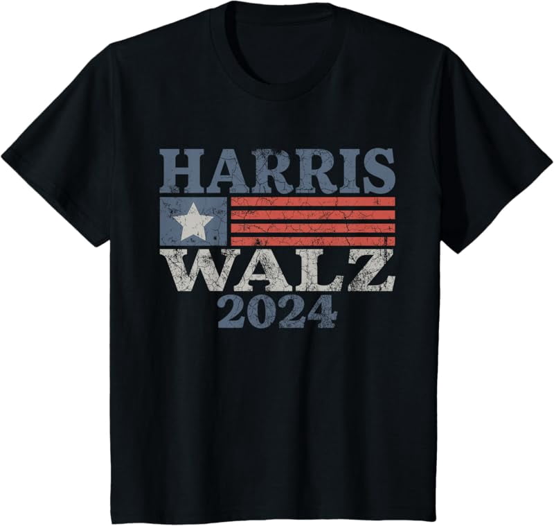 Harris Waltz 2024 Election Kamala Harris Tim Waltz 2024 T-Shirt ...
