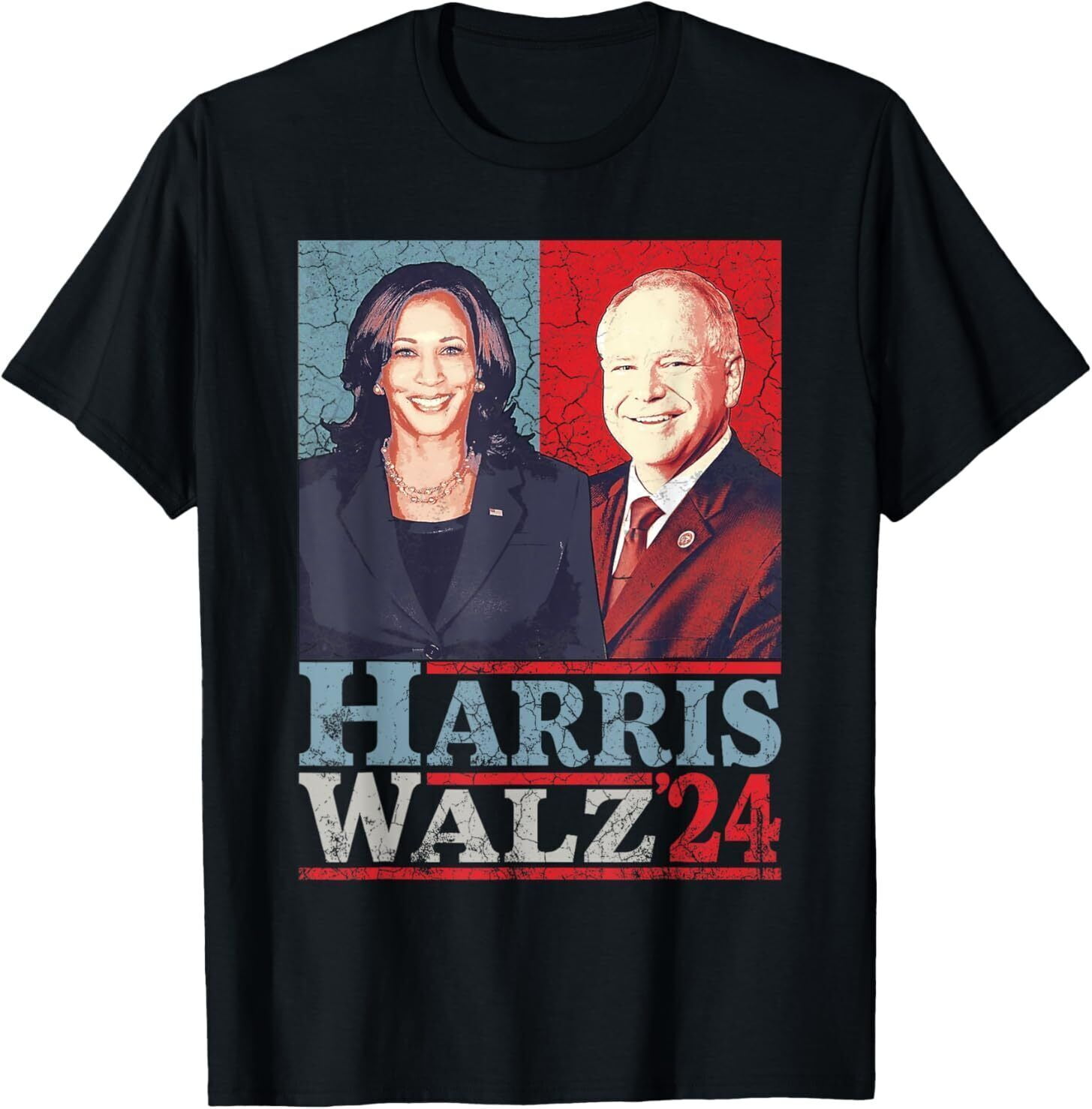 Harris Waltz 2024 Election Kamala Harris Tim Waltz 2024 T Shirt ...