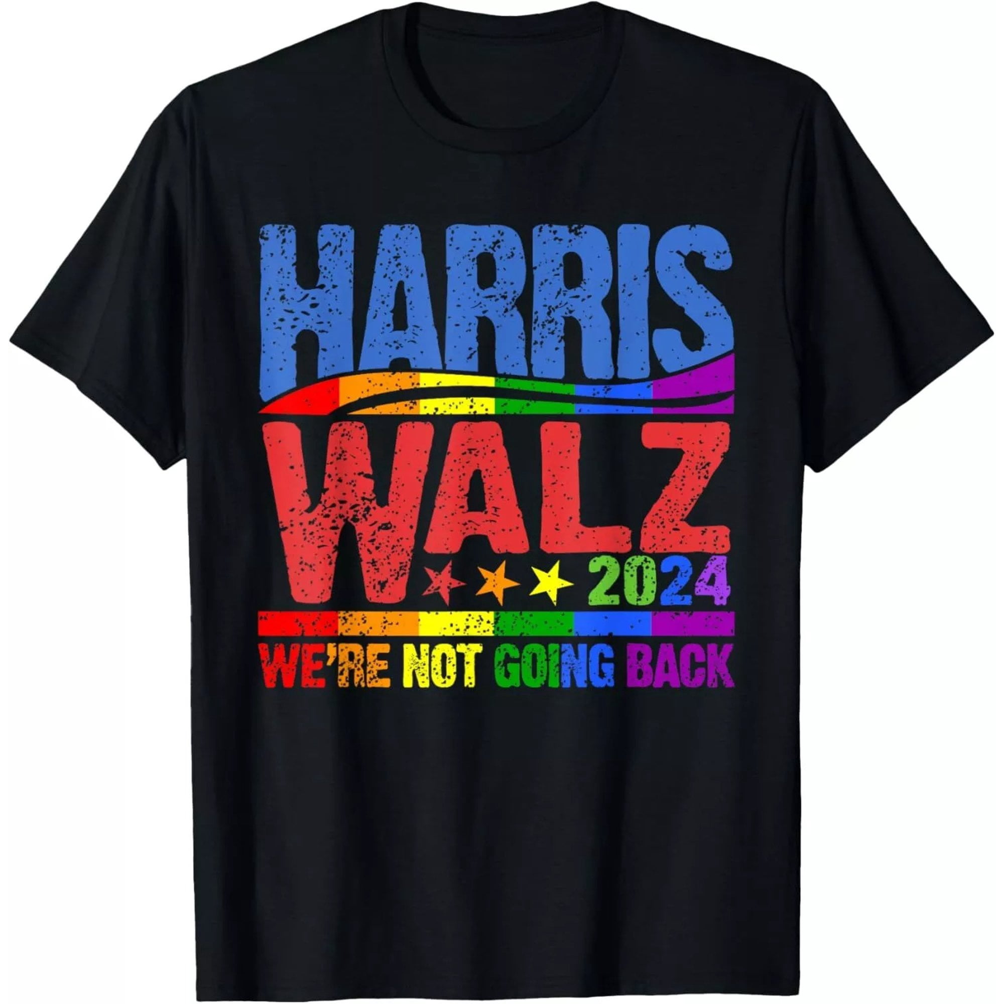 Harris Waltz 2024 Election LGBT Pride Kamala Harris Tim Walz T-Shirt ...