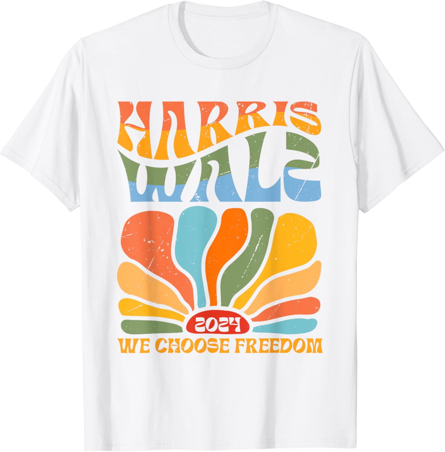 Harris Waltz 2024 Election We Choose Freedom Boho Aesthetic T-Shirt ...