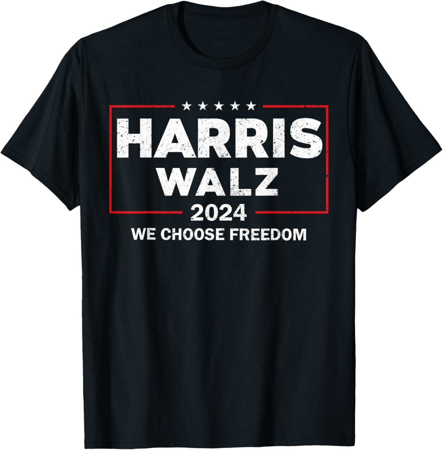 Harris Waltz 2024 Election We Choose Freedom Vintage T-Shirt - Walmart.com