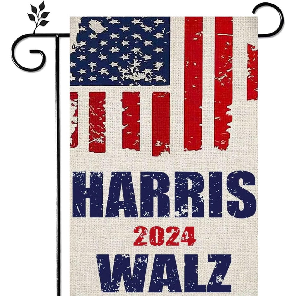 Harris Waltz 2024 Flag 12x18 Inch Kamala Harris Tim Walz For ...