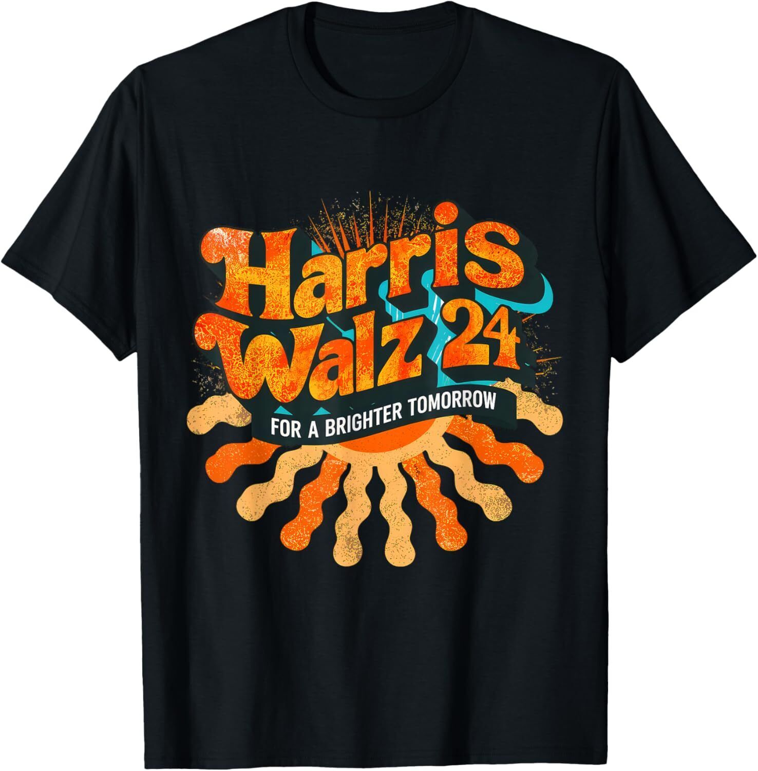 Harris Waltz 2024 For A Brighter Tomorrow Boho Aesthetic T-Shirt ...