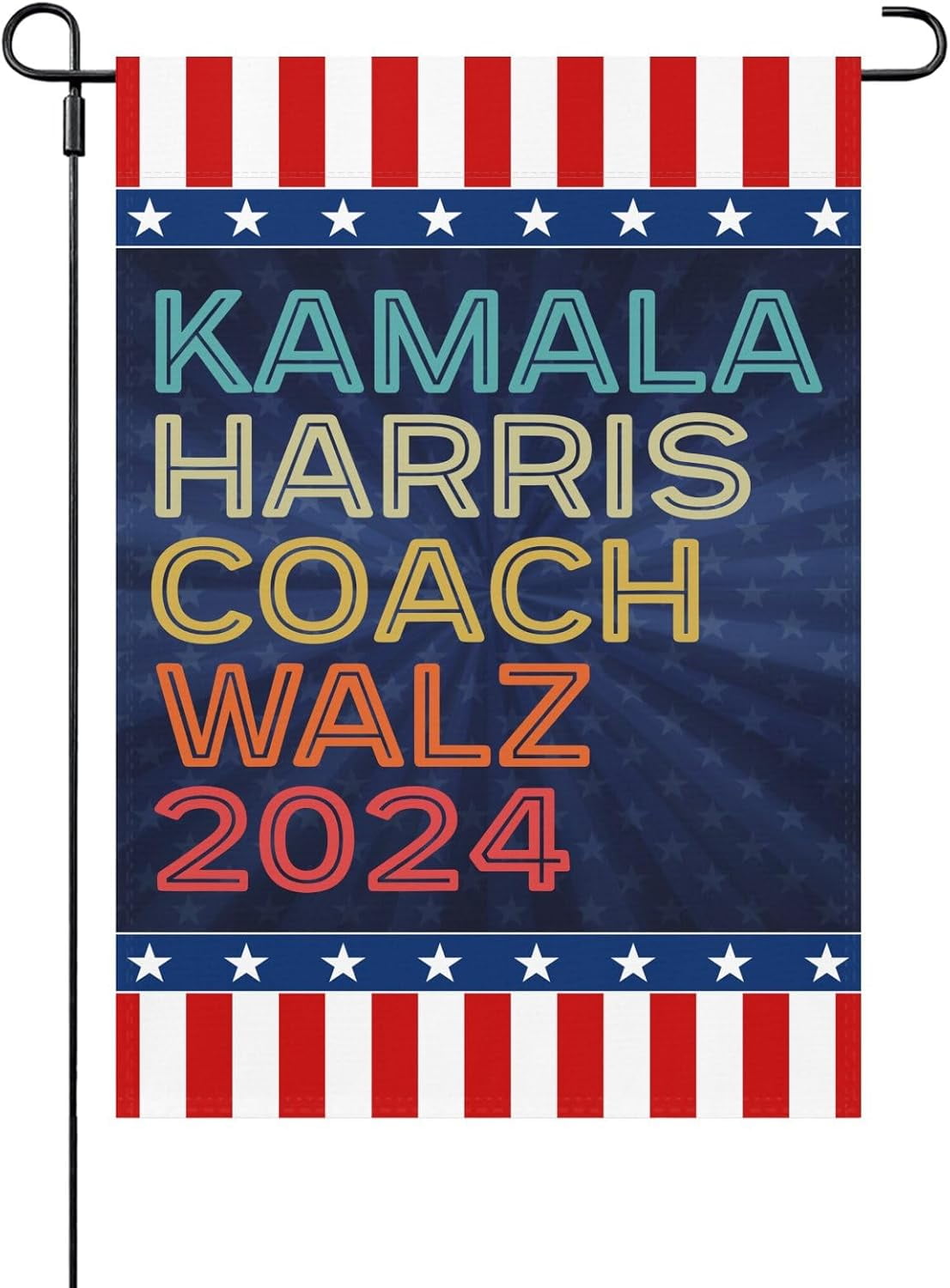 Harris Waltz 2024 Kamala Harris Coachs Garden FlagsHumorous Small ...