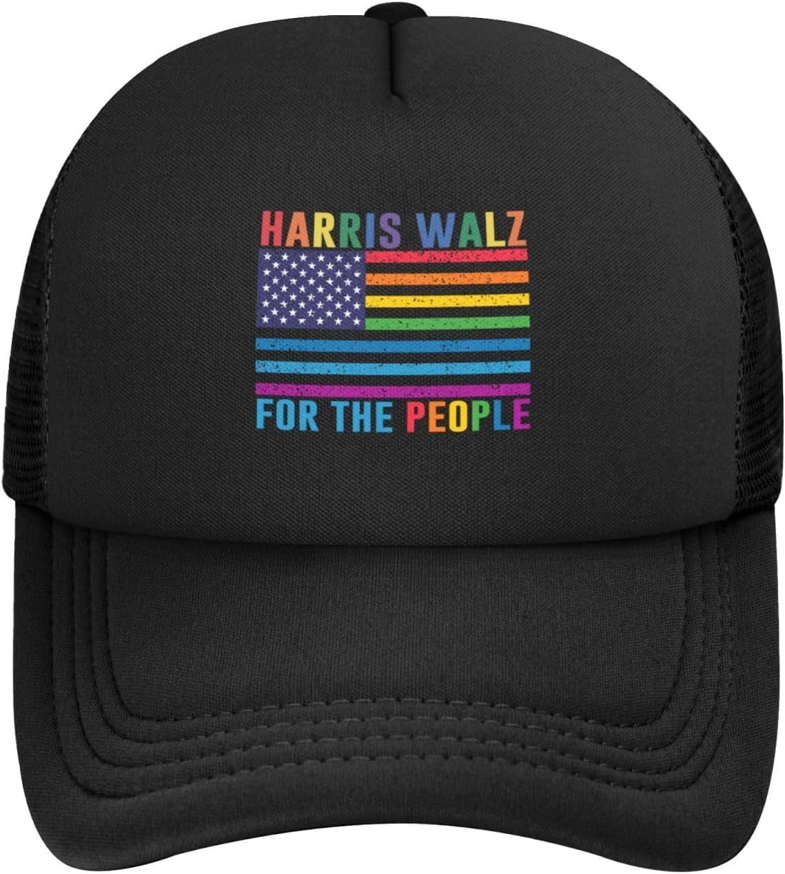 Harris Waltz 2024 LGBT Hat Kamala Harris Walz 2024 Peace Love Equality ...