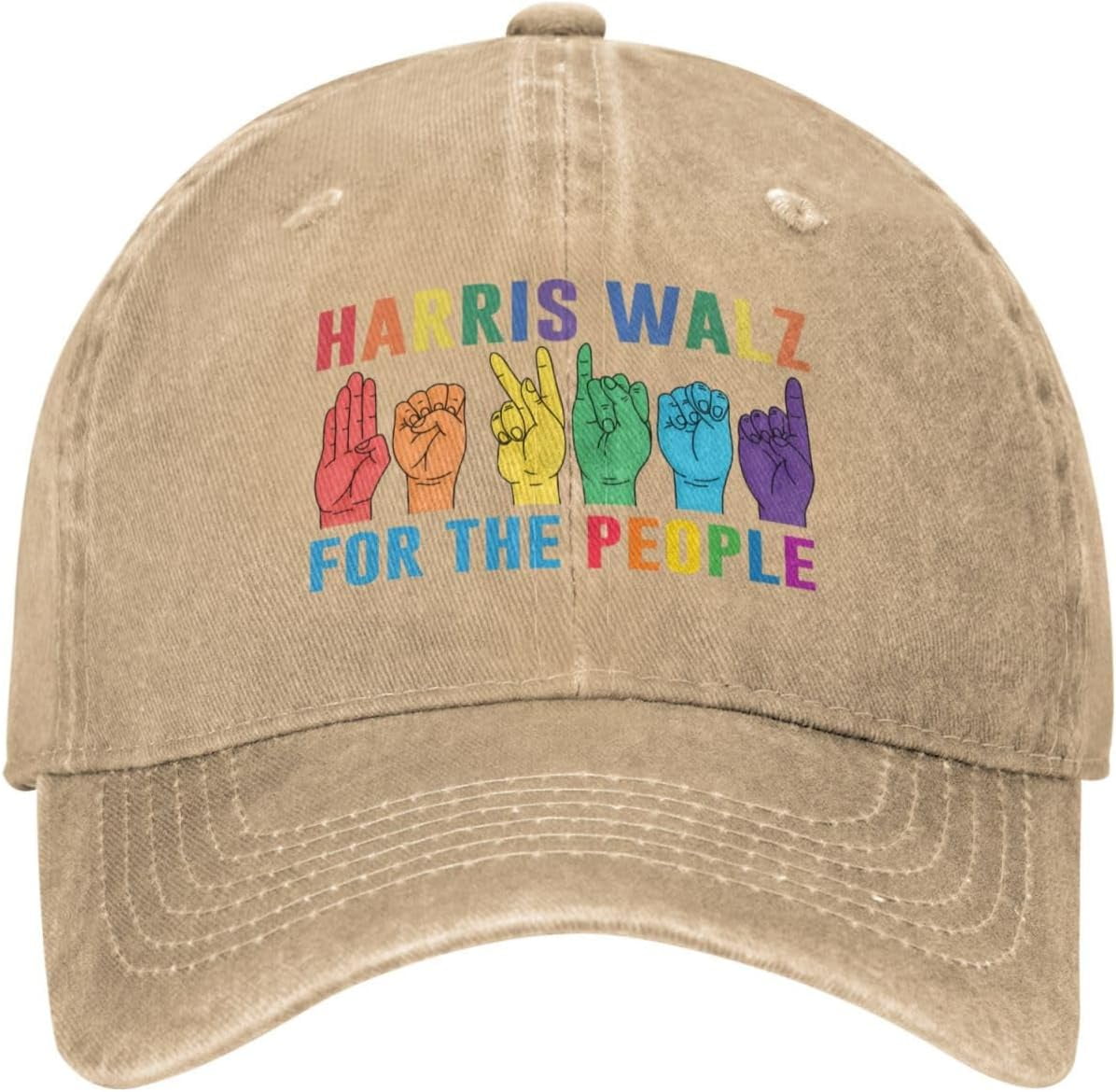 Harris Waltz 2024 LGBT Hat Kamala Harris Walz 2024 Peace Love Equality ...