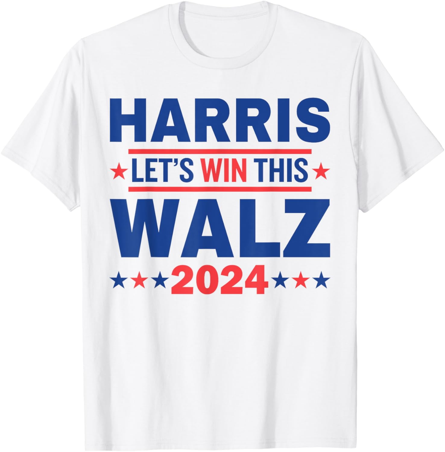 Harris Waltz 2024 Let's Win This Kamala Harris Tim Waltz T-Shirt ...