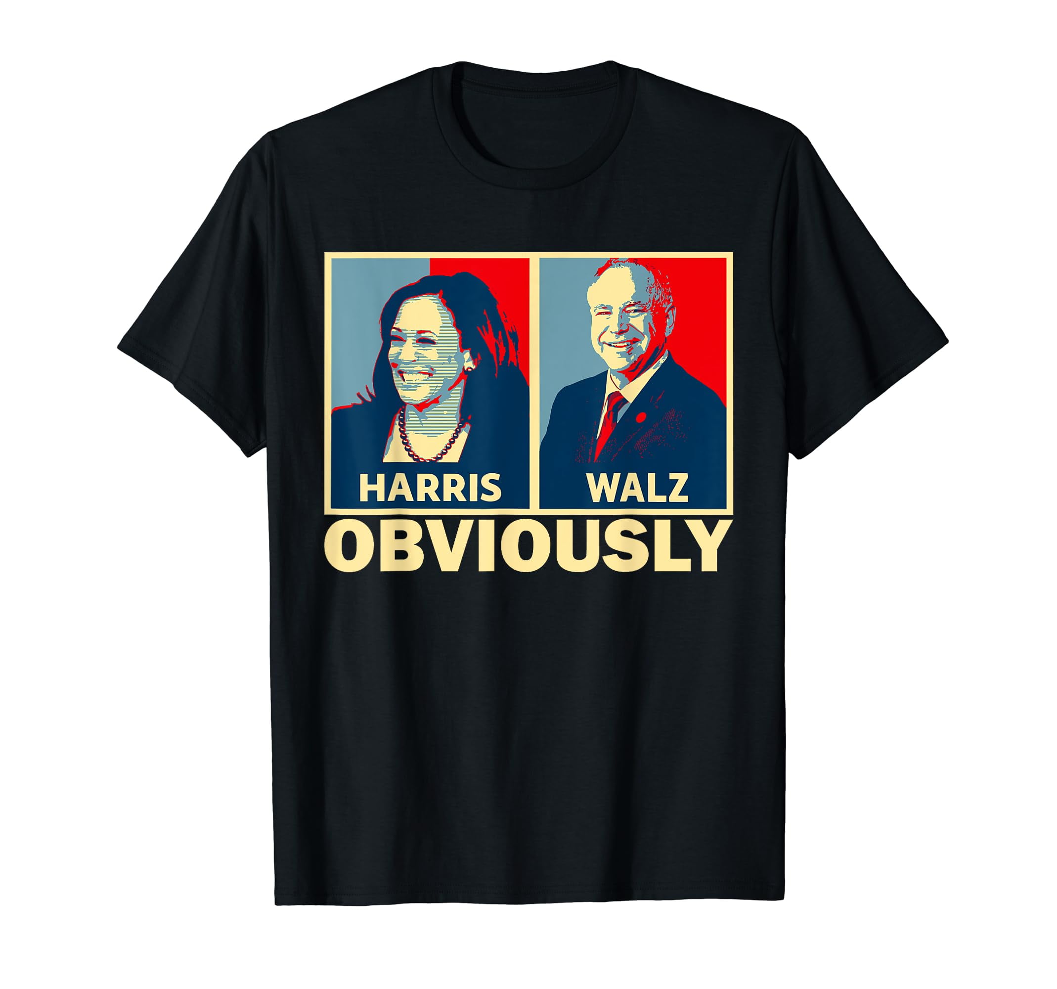 Harris Waltz 2024 Obviously Tim Walz Kamala Harris 2024 T-Shirt ...