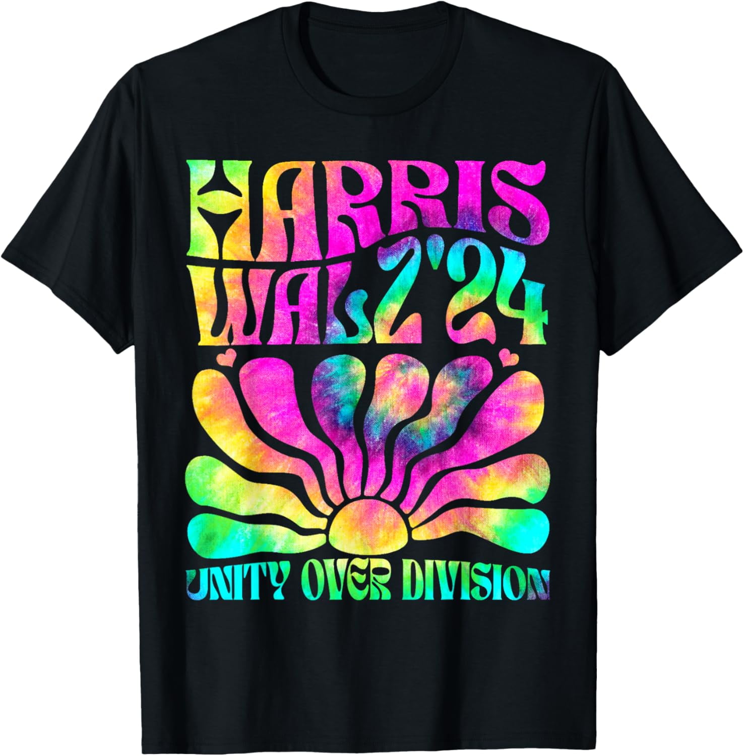 Harris Waltz 2024 Unity Over Division Kamala Harris Tim Walz T-Shirt ...