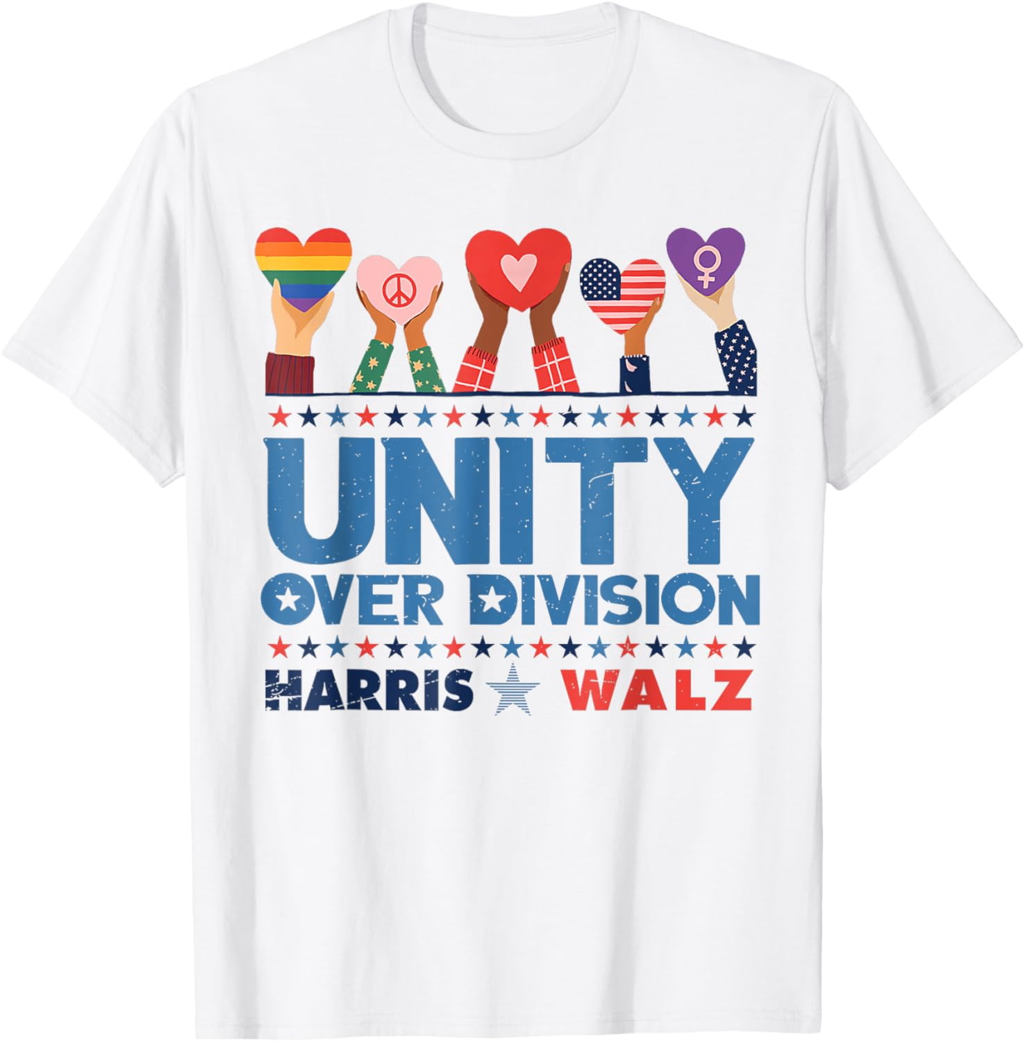 Harris Waltz 2024 Unity Over Division T-Shirt - Walmart.com