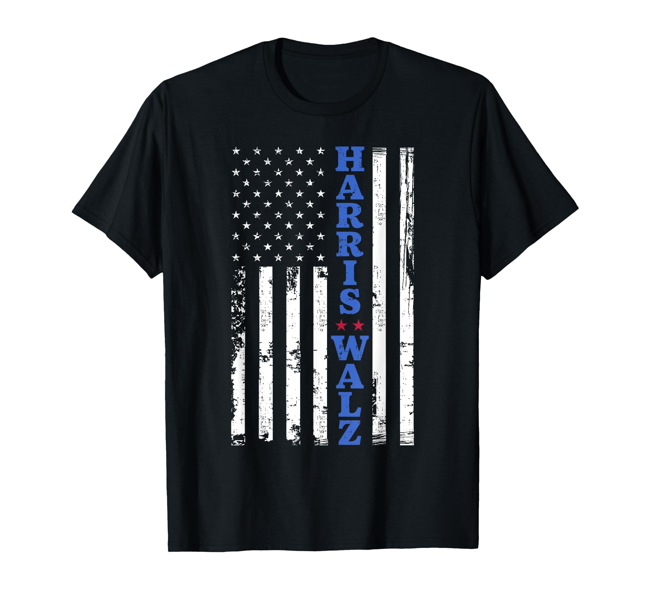 Harris Waltz 2024 VP Tim Waltz Vintage USA Flag T-Shirt - Walmart.com