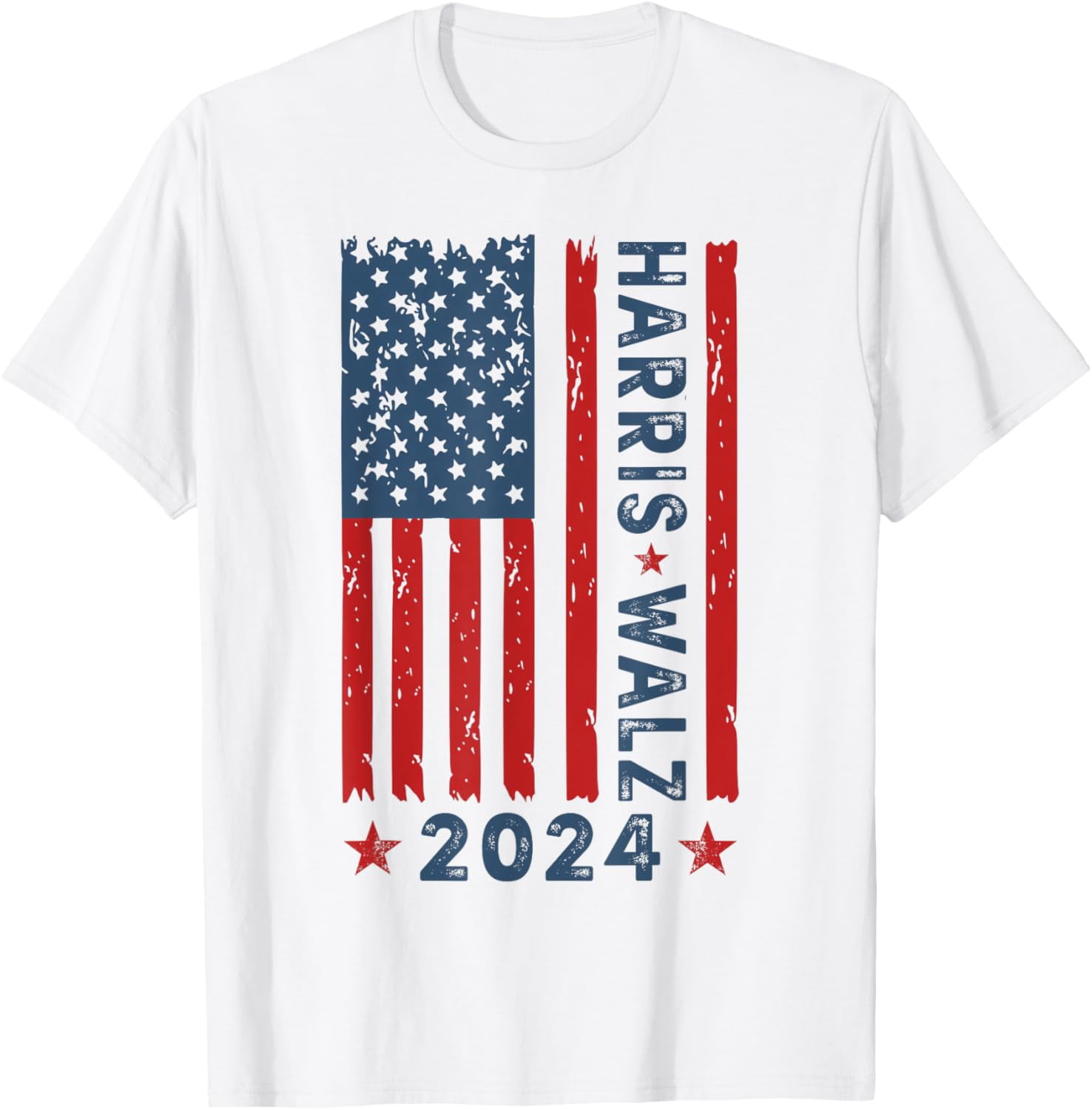 Harris Waltz 2024 Vice President Kamala Harris Walz USA Flag T-Shirt ...