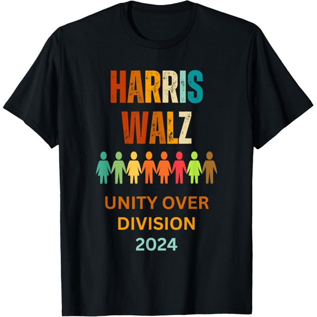 Harris Waltz 2024 unity over division T-Shirt - Walmart.com