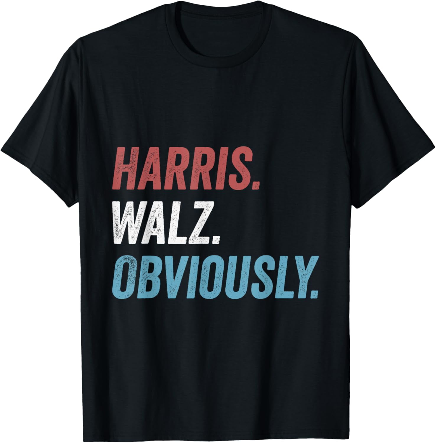 Harris Waltz Obviously 2024 Vintage Kamala Harris Tim Walz T-Shirt ...