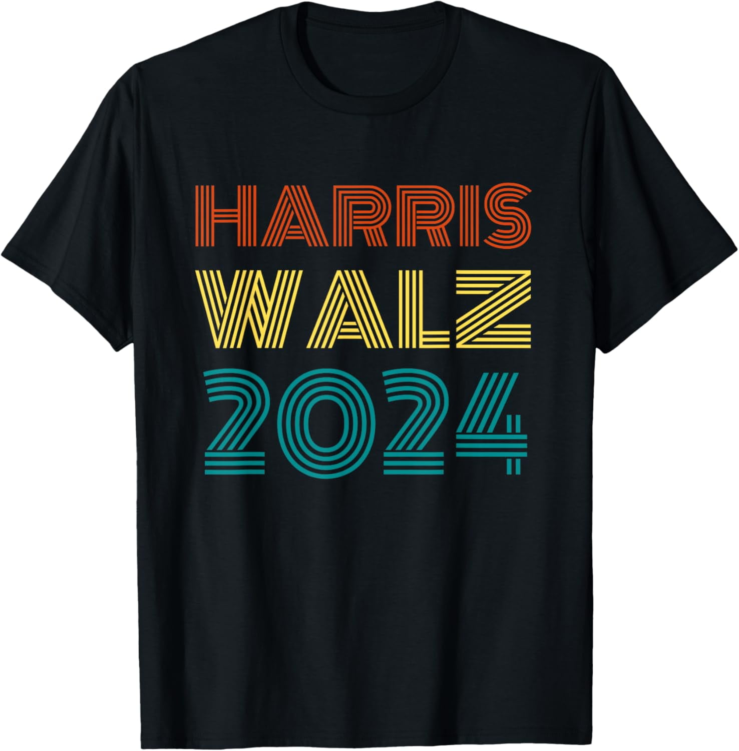 Harris Waltz Vintage - Harris Walz 2024 Retro T-Shirt - Walmart.com