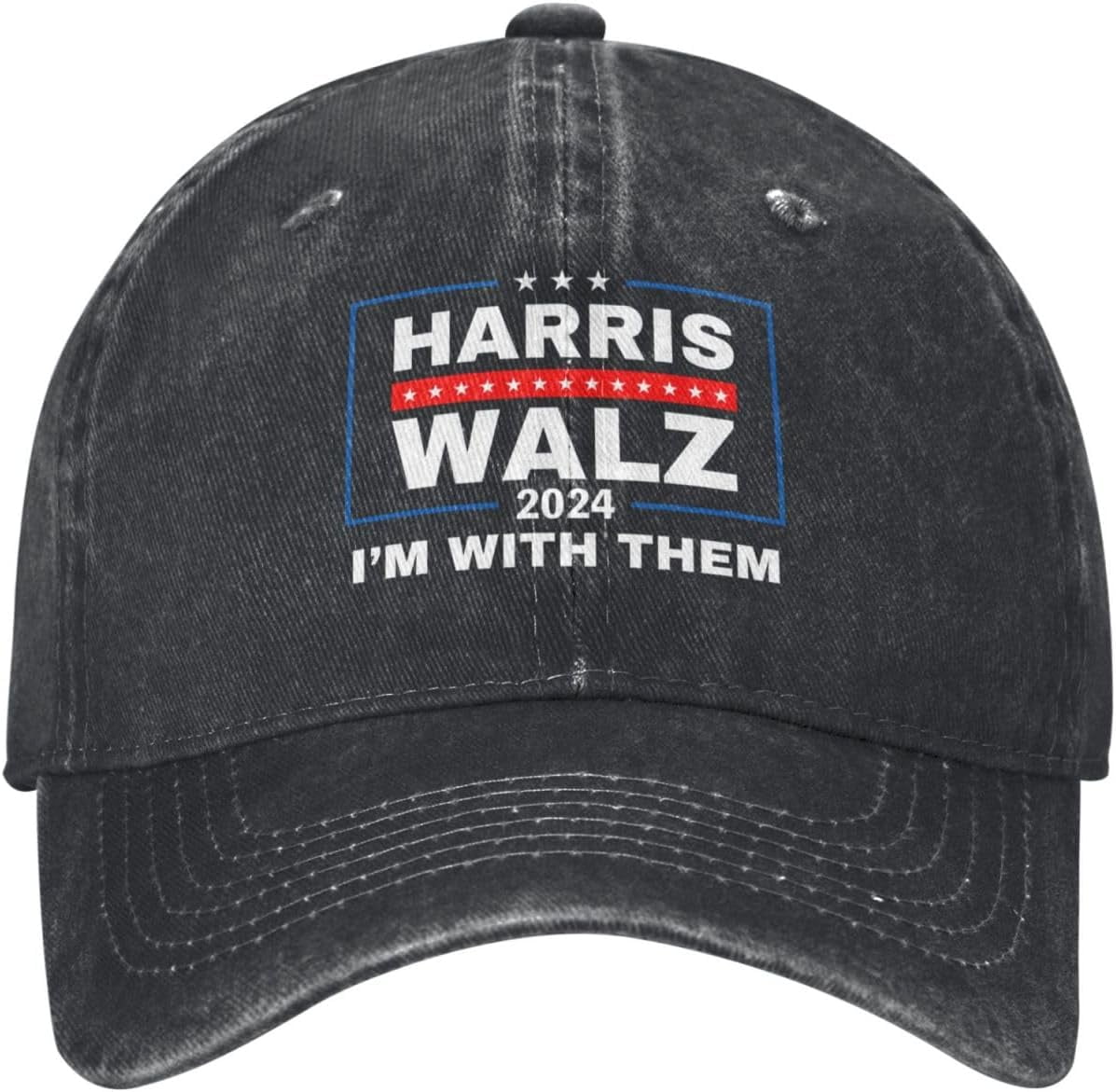 Harris Waltz Walz 2024 I’m with Them hat Kamala Harris Waltz 2024 Hat ...
