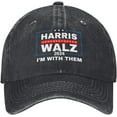 Harris Waltz Walz 2024 I’m with Them hat Kamala Harris Waltz 2024 Hat ...