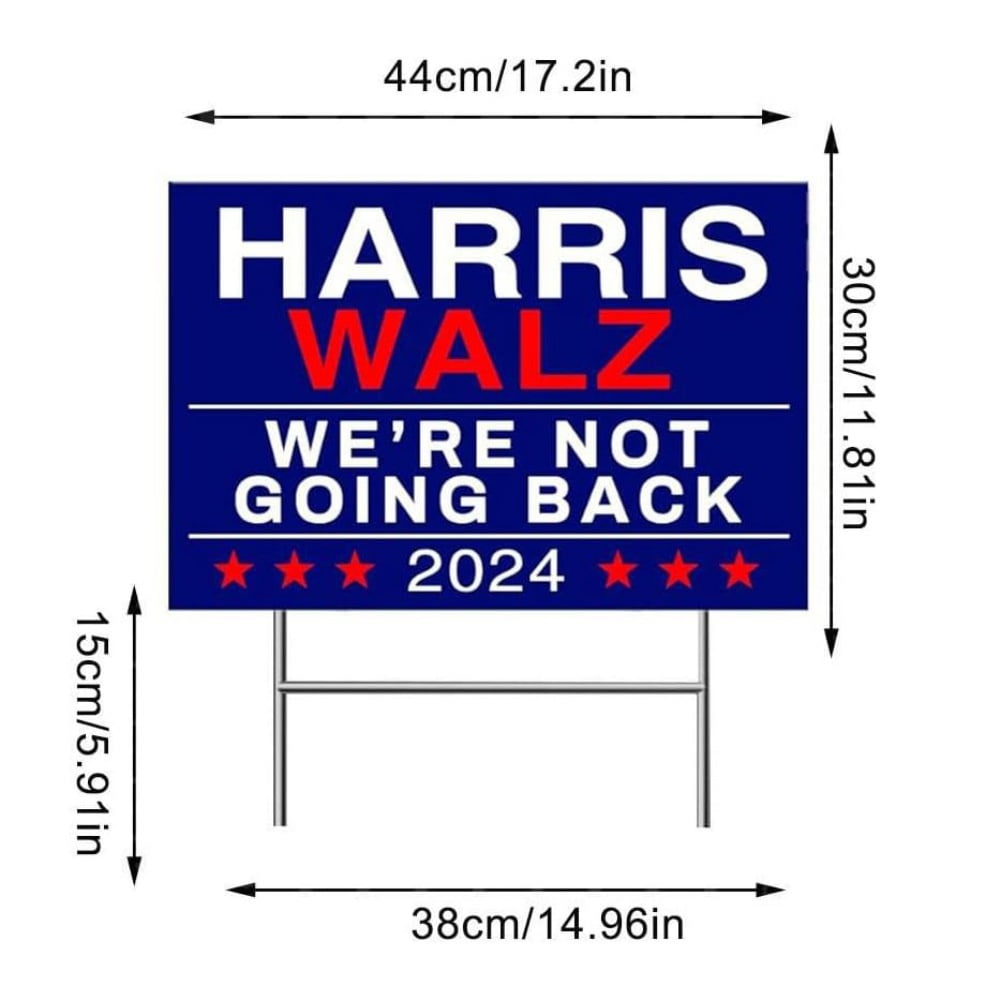 Harris Waltz Yard Sign, Harris Waltz 2024 Yard Sign Kamala Harris For ...
