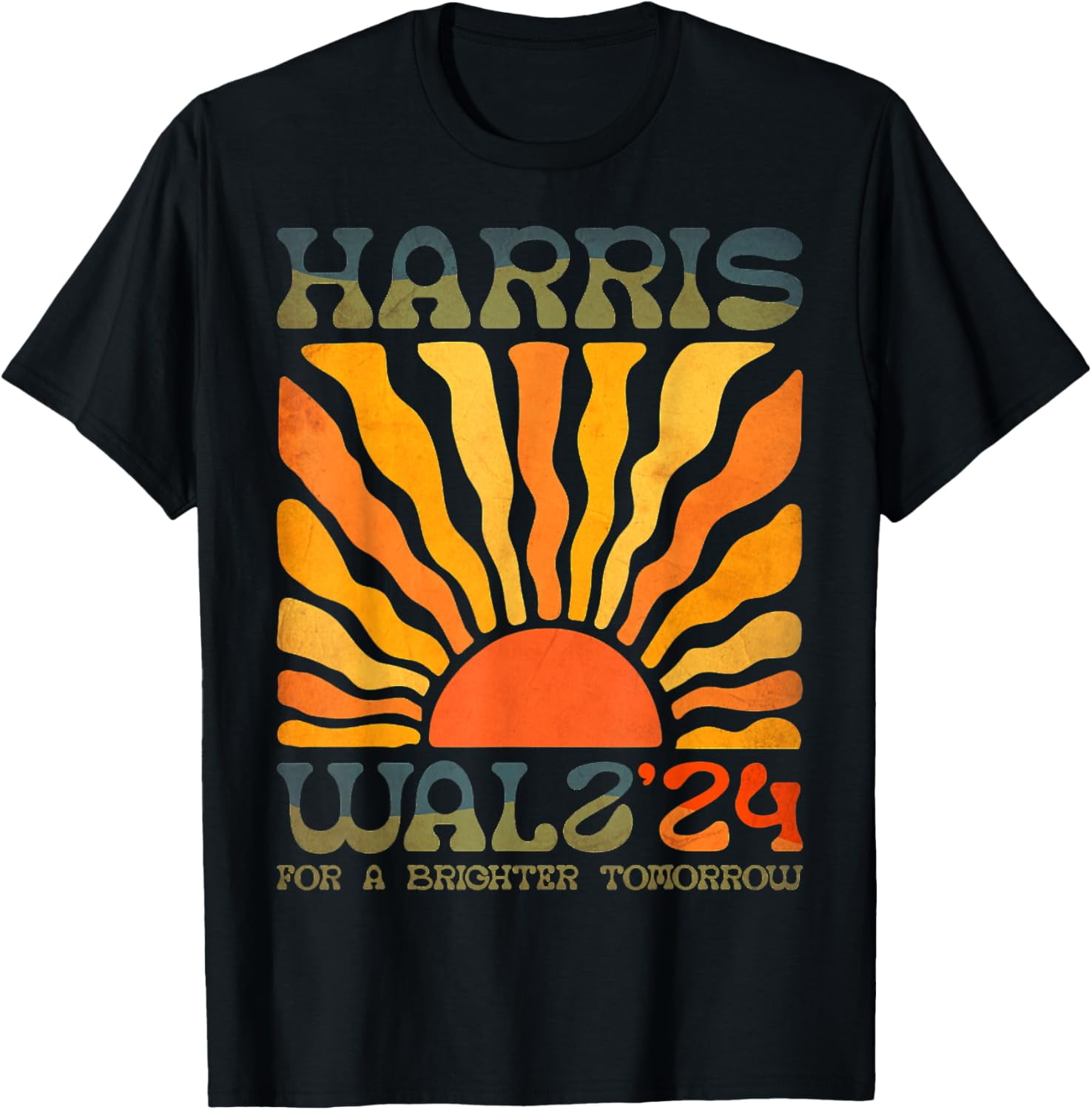 Harris Waltz for A Brighter Tomorrow, Kamala Harris Waltz T-Shirt ...