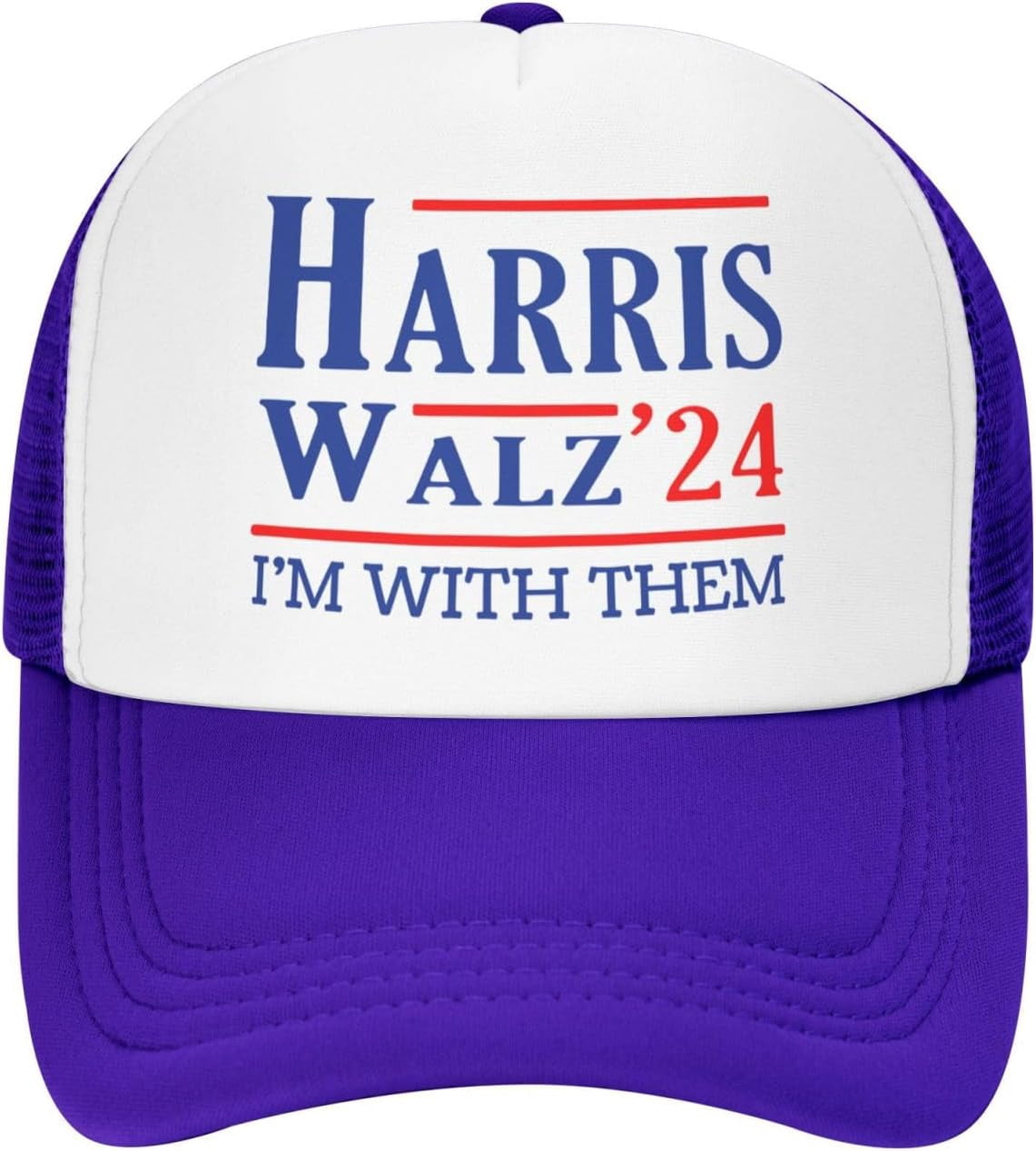 Harris Waltz hat Kamala Walz 2024 Iu2019m with Them Trucker Hat Women ...