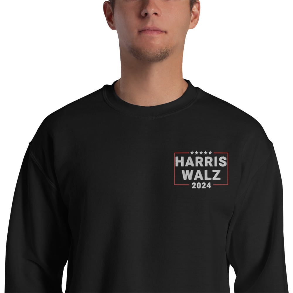 Harris Walz 2024 Election Embroidered Unisex Sweatshirt, Kamala Harris ...
