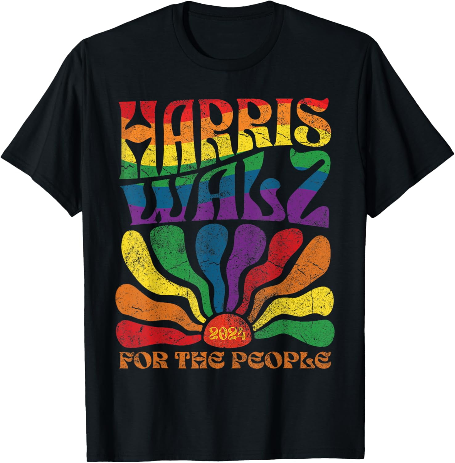 Harris Walz 2024 Election President Kamala Harris Tim Waltz T-Shirt ...