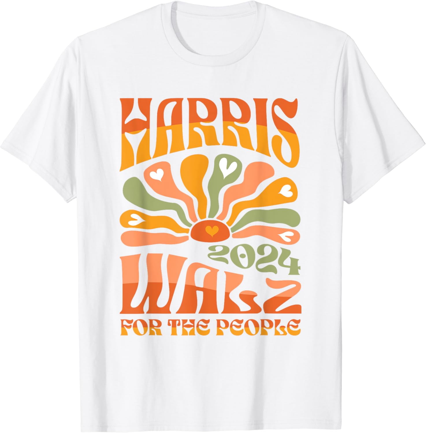 Harris Walz 2024 Election President Kamala Harris Tim Waltz T-Shirt ...