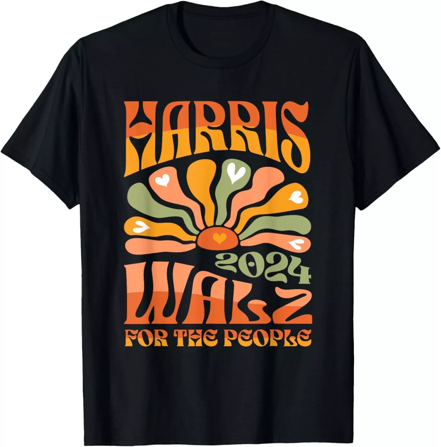 Harris Walz 2024 Election President Kamala Harris Tim Waltz T-Shirt ...