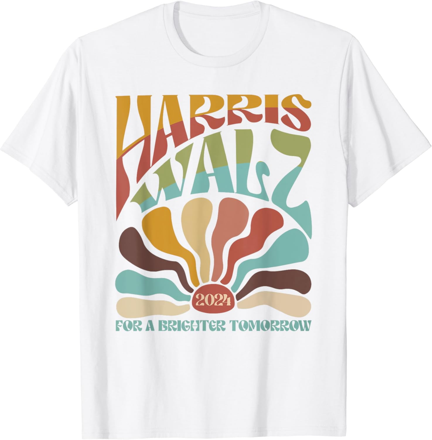 Harris Walz 2024 For A Brighter Tomorrow Harris Waltz T-Shirt - Walmart.com