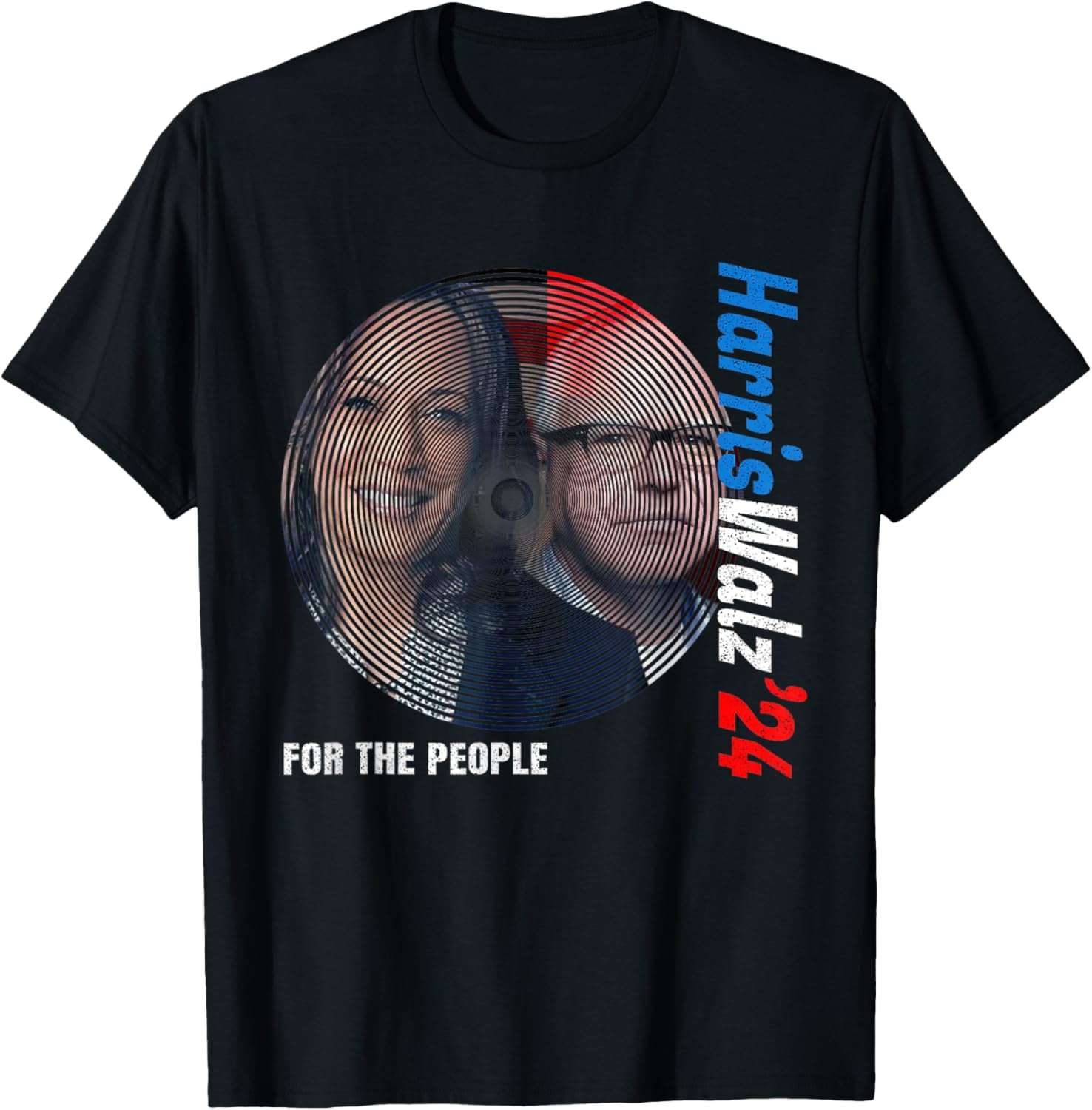 Harris Walz 2024 For The People Kamala Harris Tim Waltz 2024 T-Shirt ...