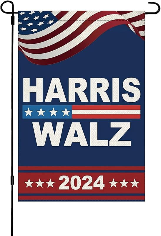 Harris Walz 2024 Garden Flag 12x18 Inch Double Sided Kamala Harris Tim ...