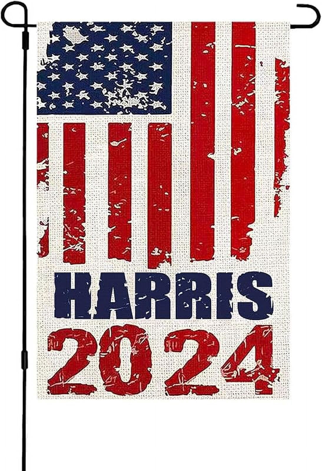 Harris Walz 2024 Garden Flag 12x18 Inch Double Sided Kamala Harris Tim ...