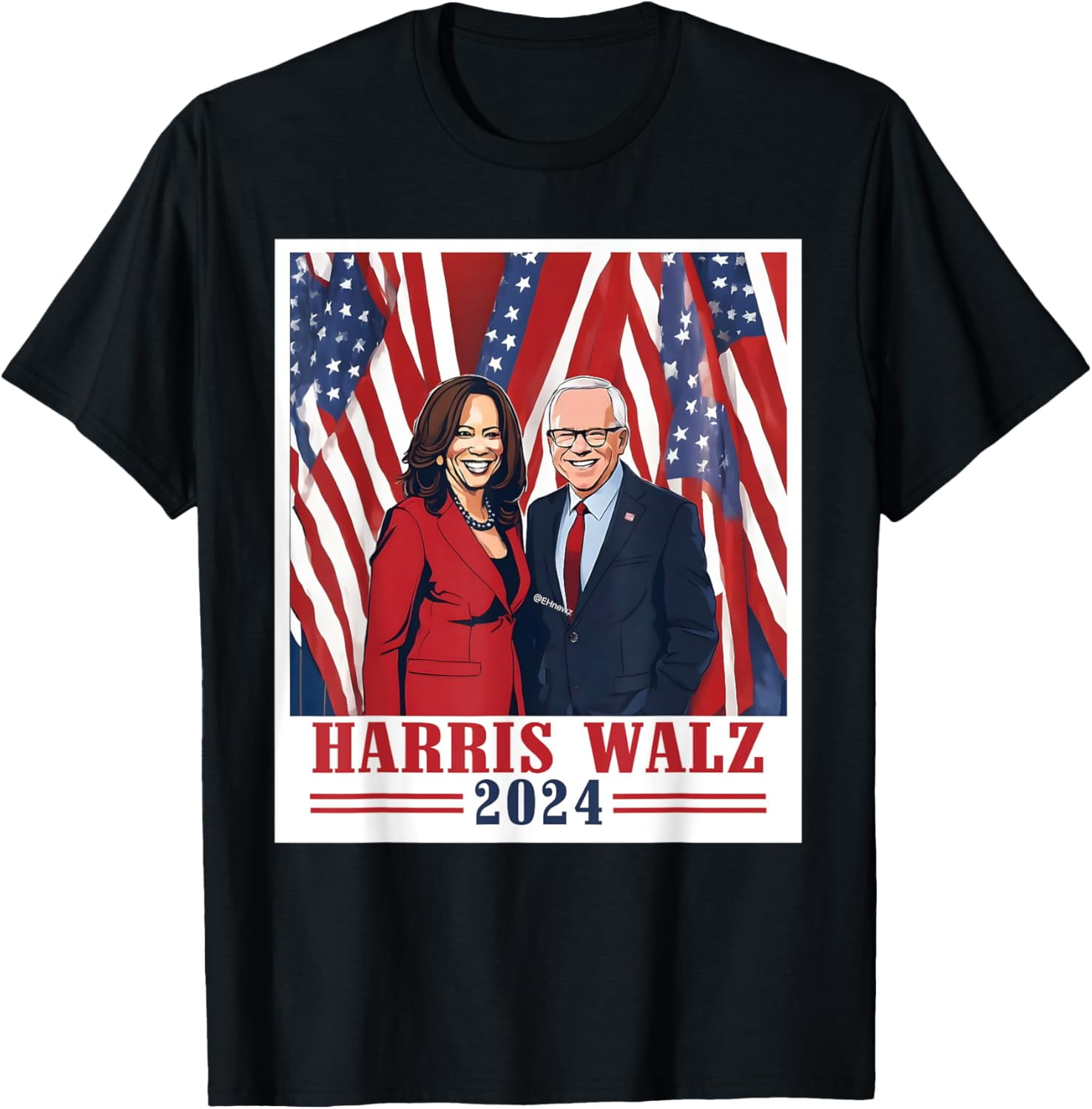 Harris Walz 2024 Harris For President T-Shirt - Walmart.com