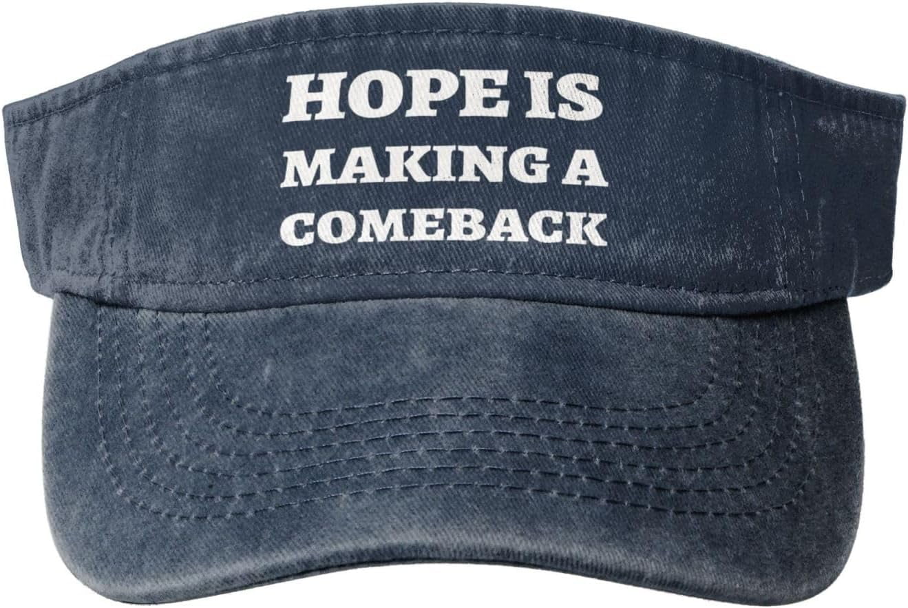 Harris Walz 2024 Hope is Making A Comeback Sport Sun Visor Hats Trendy ...