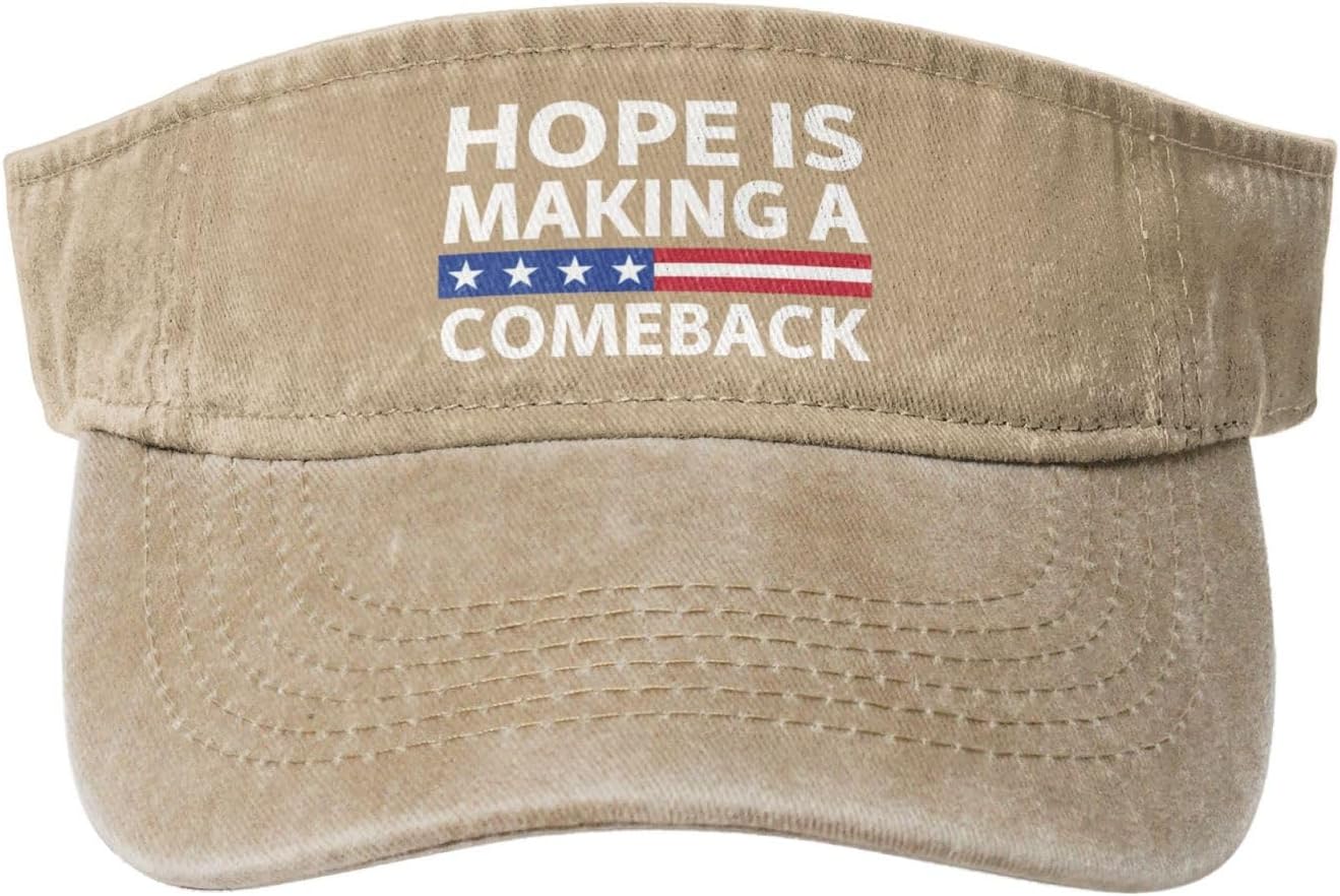 Harris Walz 2024 Hope is Making A Comeback Sun Sports Visor Hats Trendy ...