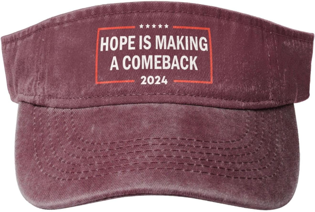 Harris Walz 2024 Hope is Making A Comeback Sun Visor Snapback Hats ...
