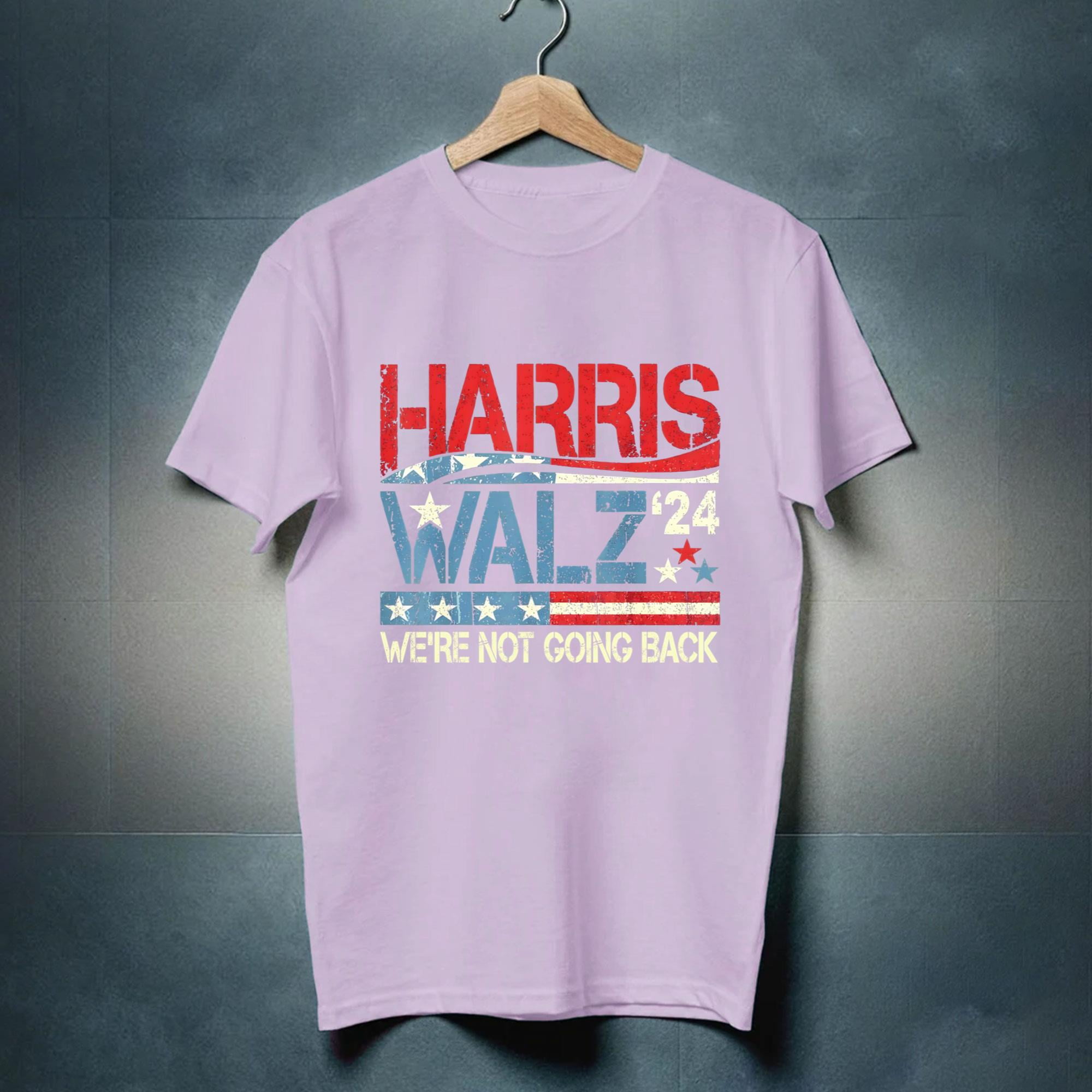Harris Walz 2024 Kamala Harris 2024 Tim Walz 2024 USA Flag T-Shirt ...