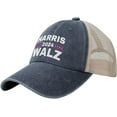 Harris Walz 2024 Kamala Harris Tim Waltz 2024 Trucker Hat Women Baseball Trucker Hats Graphic