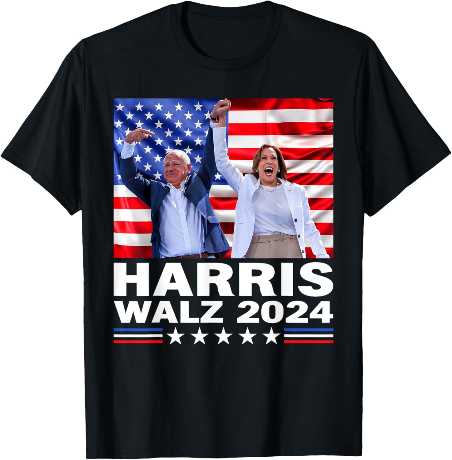 Harris Walz 2024 Kamala Harris Tim Walz President Election T-Shirt ...