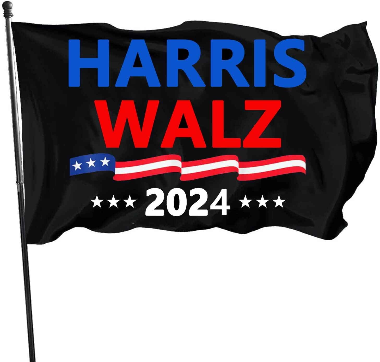 Harris Walz 2024 Kamala Harris Tim Walz Waltz For President Flag with ...