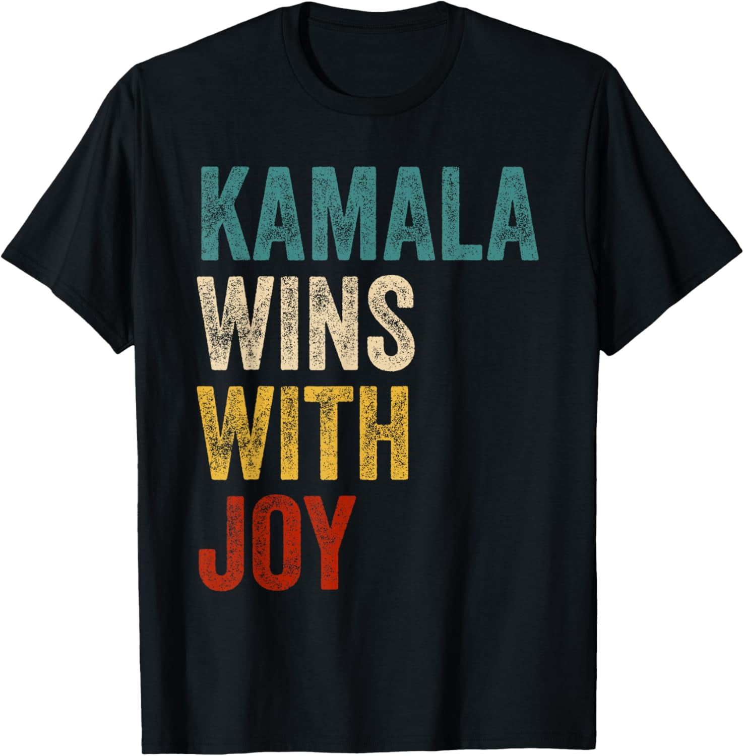 Harris Walz 2024 - Kamala Wins With Joy Retro Vintage Funny Creative ...