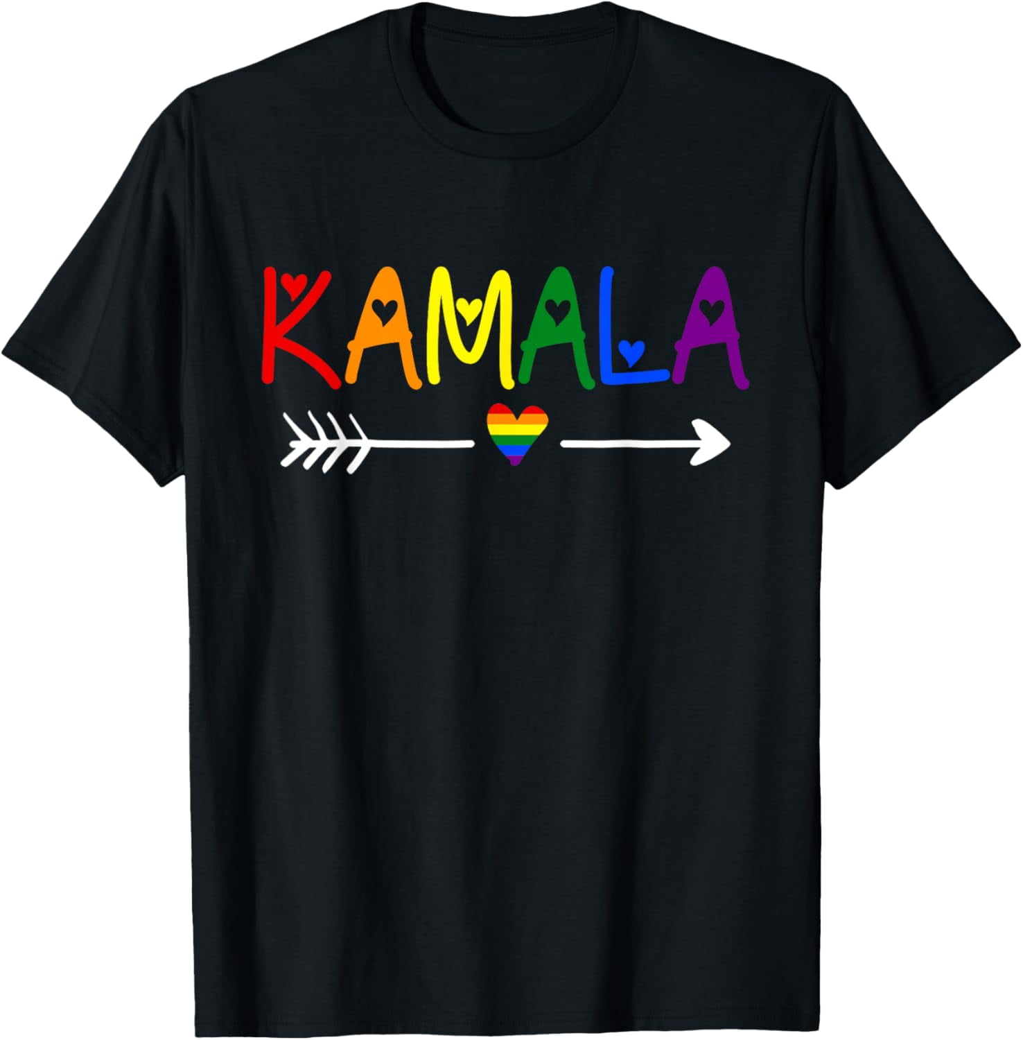 Harris Walz 2024 LGBTQ Gay Pride Rainbow Kamala Harris T-Shirt ...