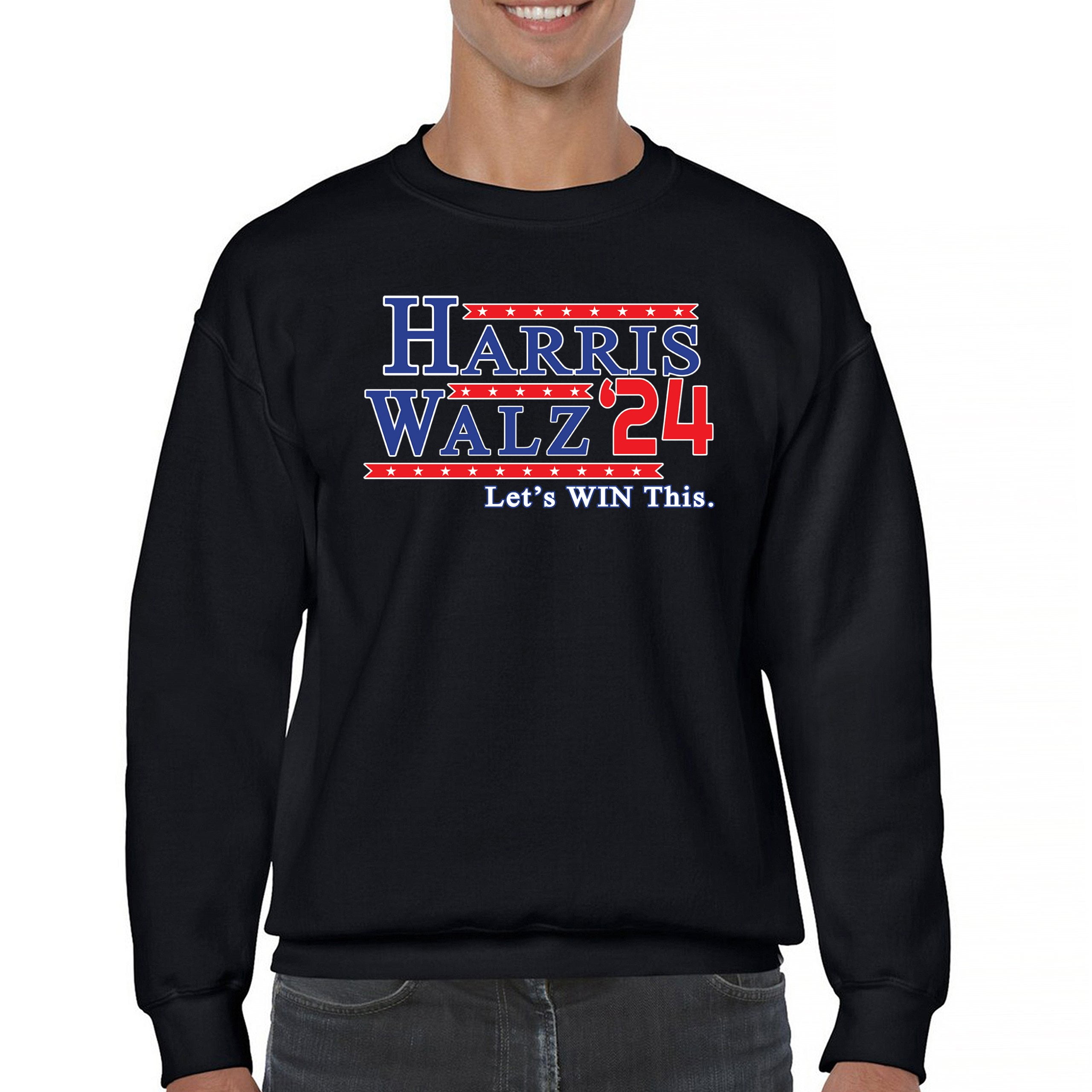 Harris Walz 2024 Let's Win This Sweatshirt Madam President Vote Blue ...