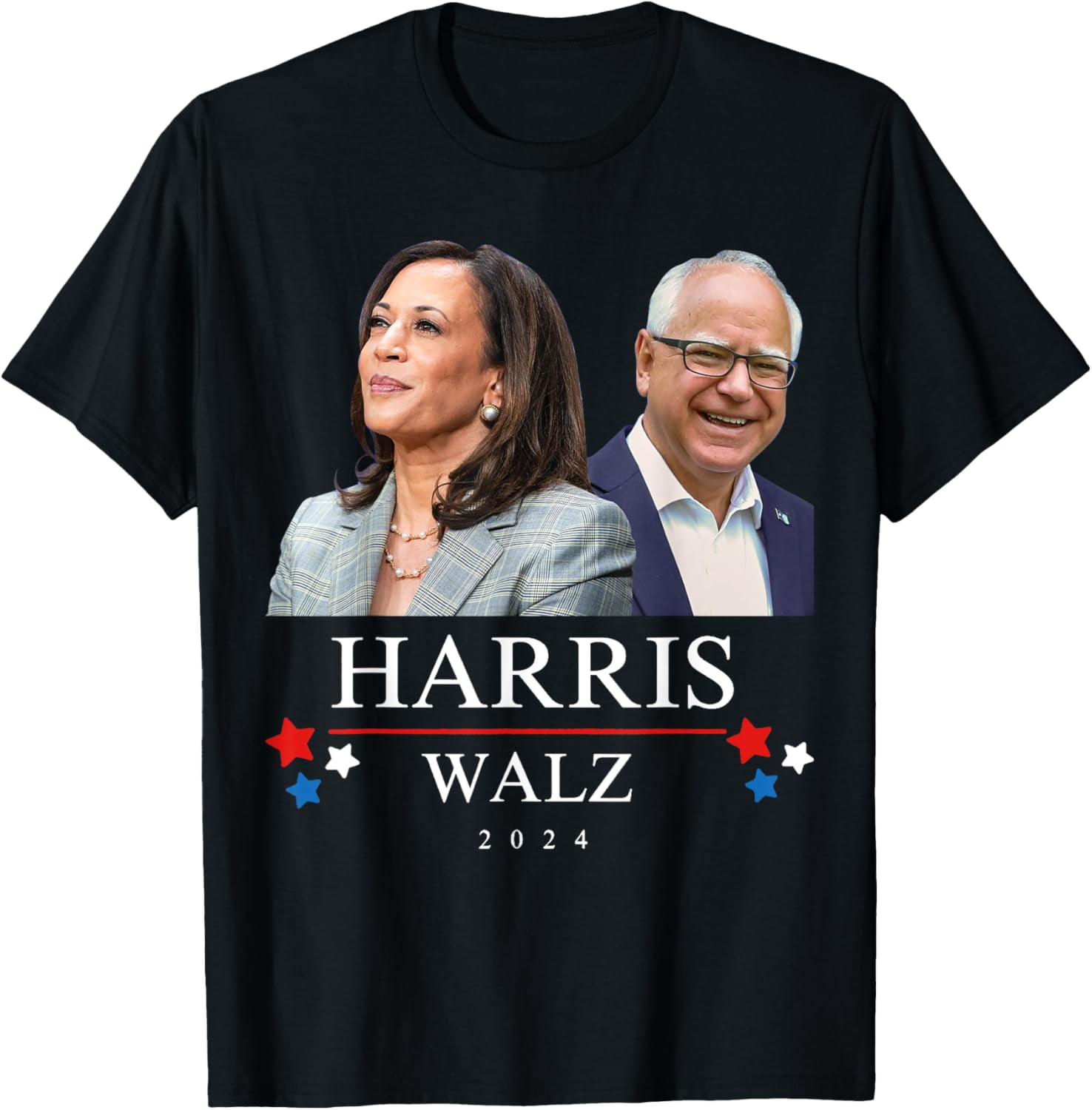 Harris Walz 2024 President Election Kamala Harris Tim Waltz T-Shirt ...