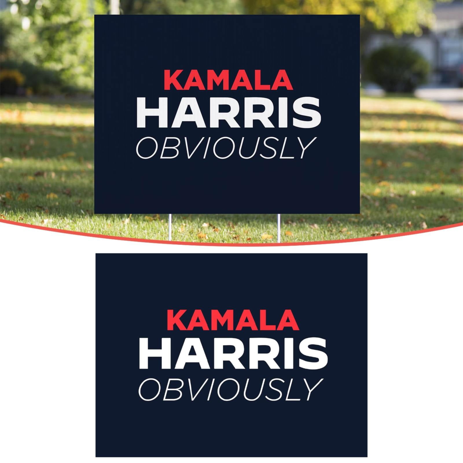 Harris Walz 2024 Yard Signs – Double-Sided Waterproof Yard Signs, 12X17 ...