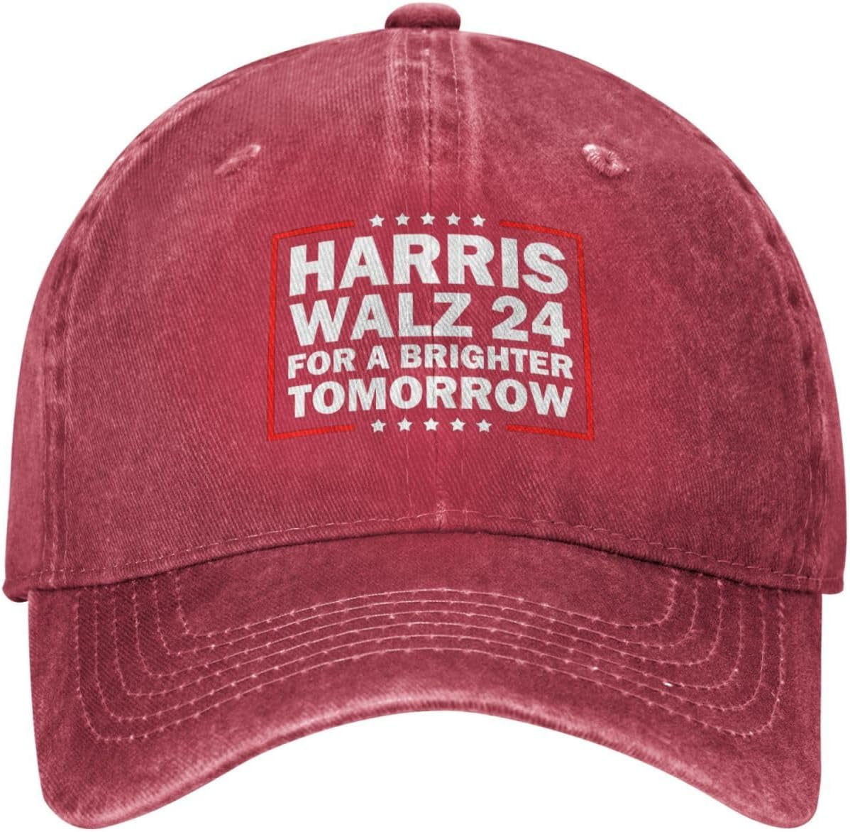 Harris Walz 24 for A Brighter Tomorrow Hat for Men Baseball Hat with ...