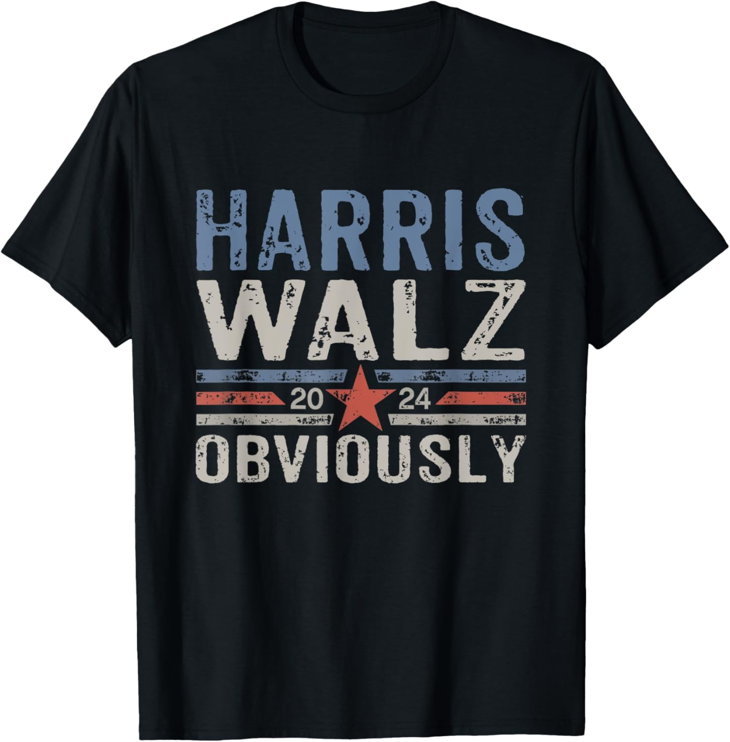 Harris Walz Obviously 2024 Harris Tim Walz Waltz 2024 T-Shirt - Walmart.com