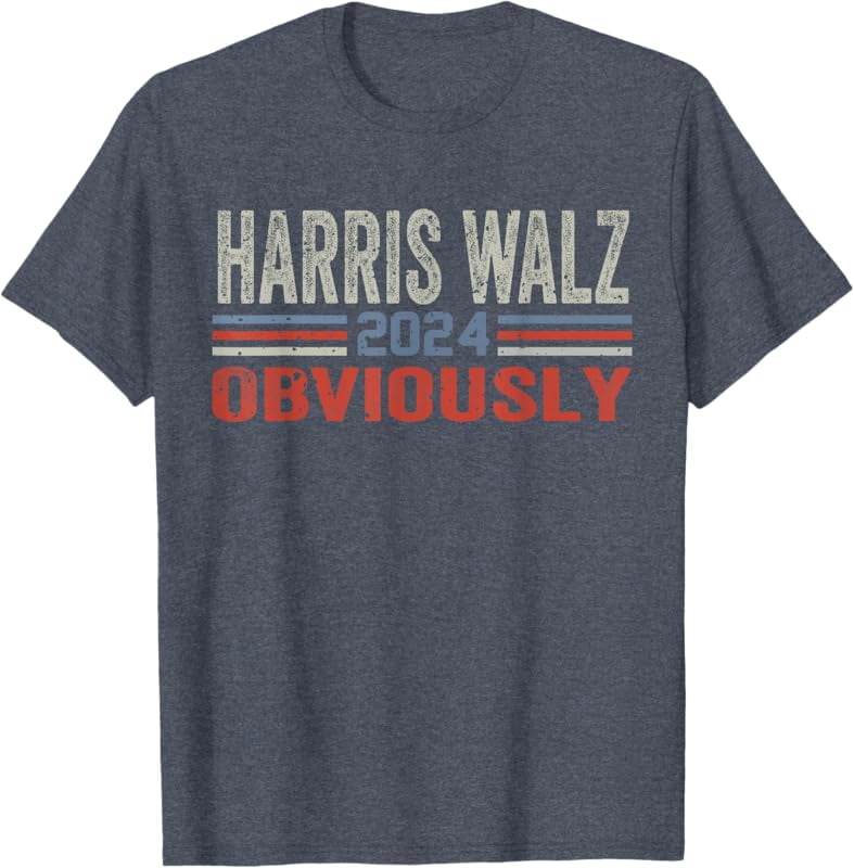 Harris Walz. Obviously. Kamala Harris Walz (Waltz) 2024 T-Shirt ...