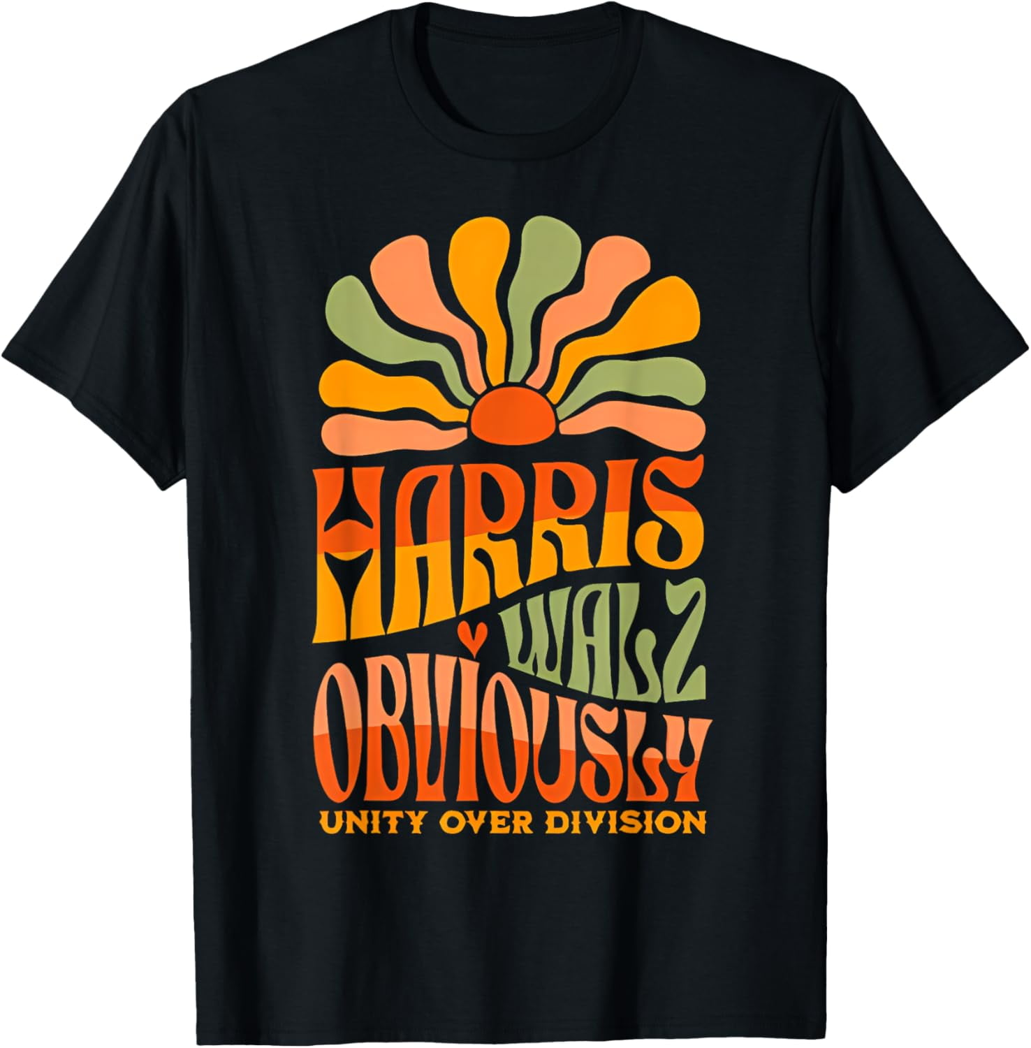 Harris Walz Obviously Unity Over Division Harris Walz 2024 T-Shirt ...