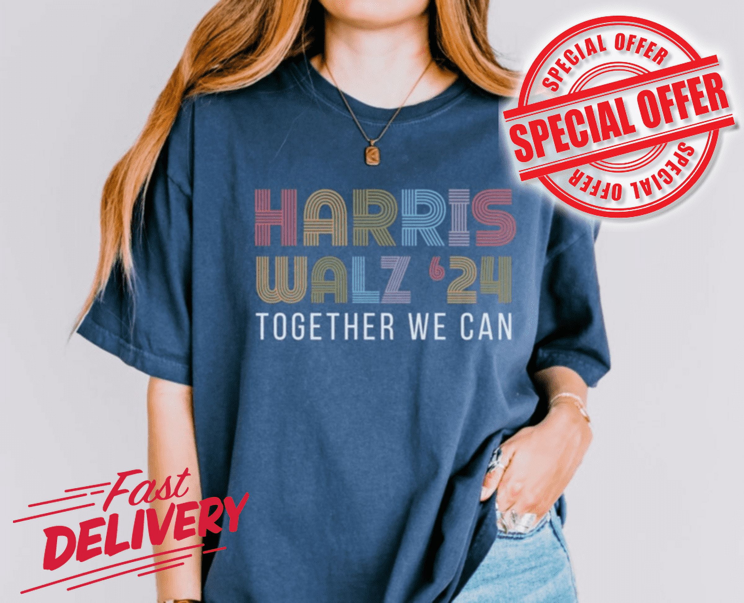 Harris Walz Retro Tshirt Kamala Harris Pride Shirt Madam President ...